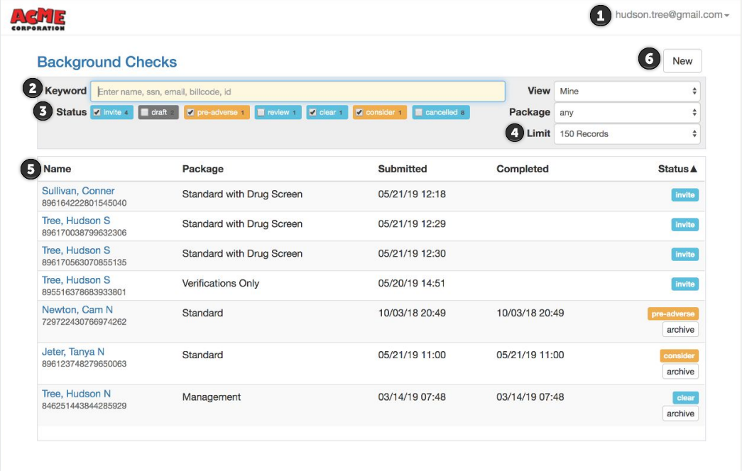 Logging In / User Management