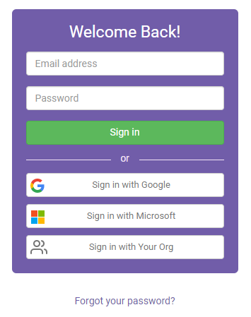 Logging In / User Management