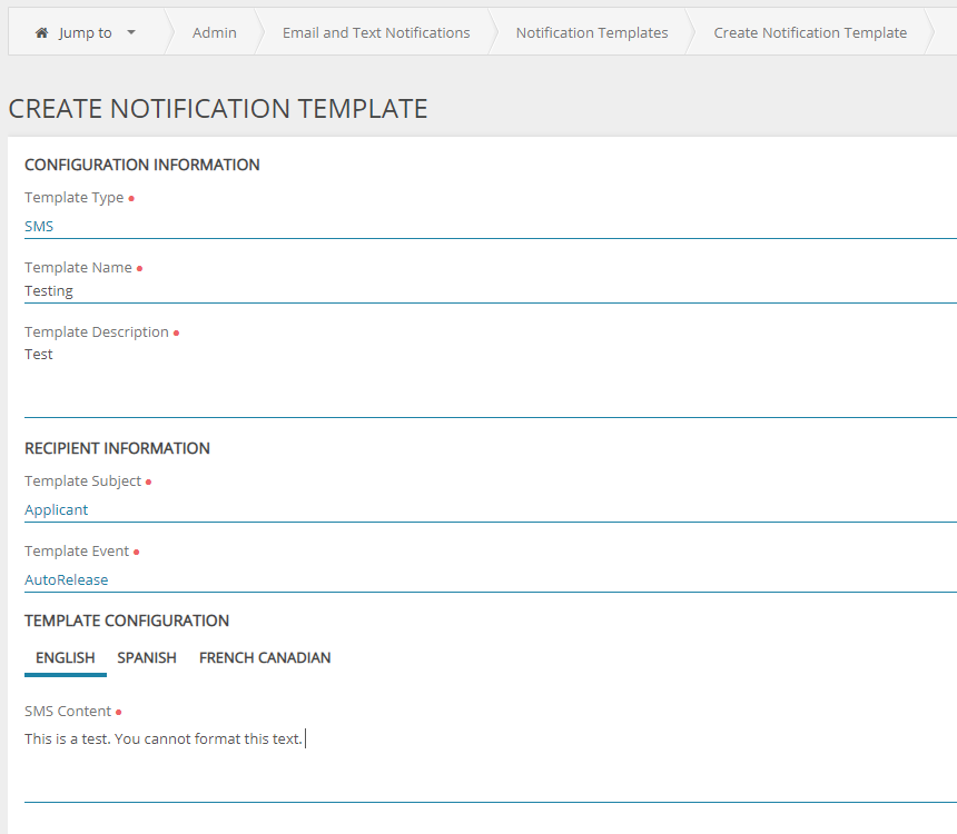 Configuring Email and Text Notifications