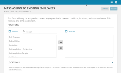 Assigning Custom Onboarding Forms
