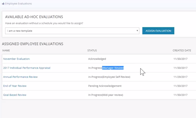 Completing an Employee Evaluation