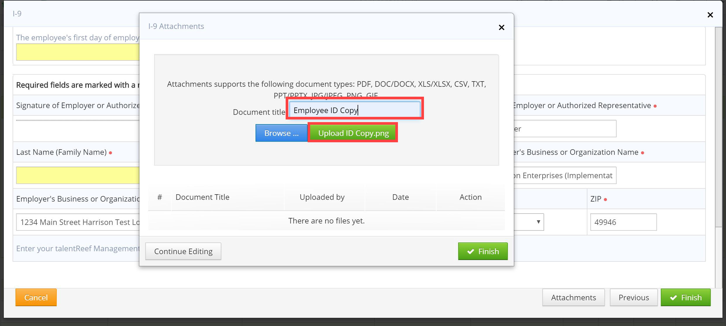Completing the I-9 Form