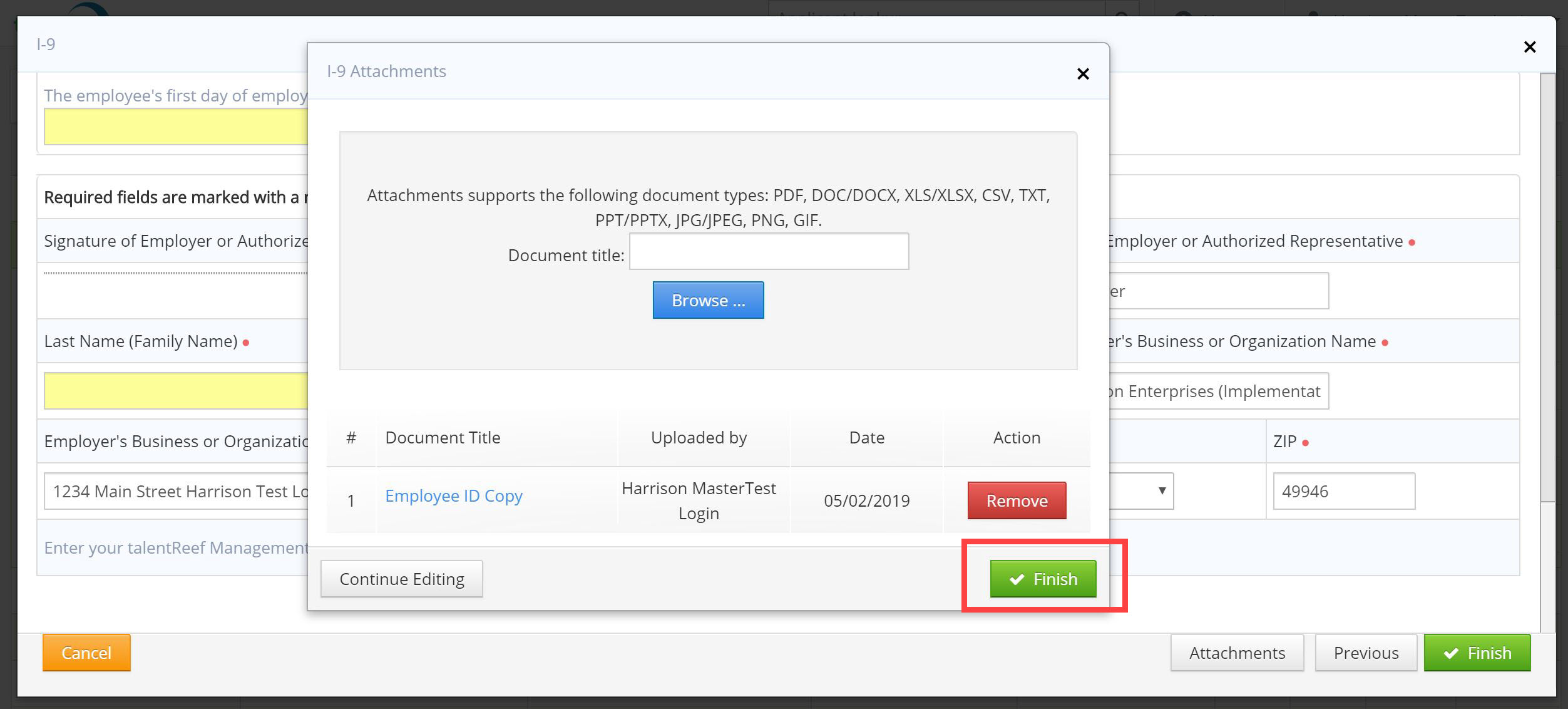Completing the I-9 Form