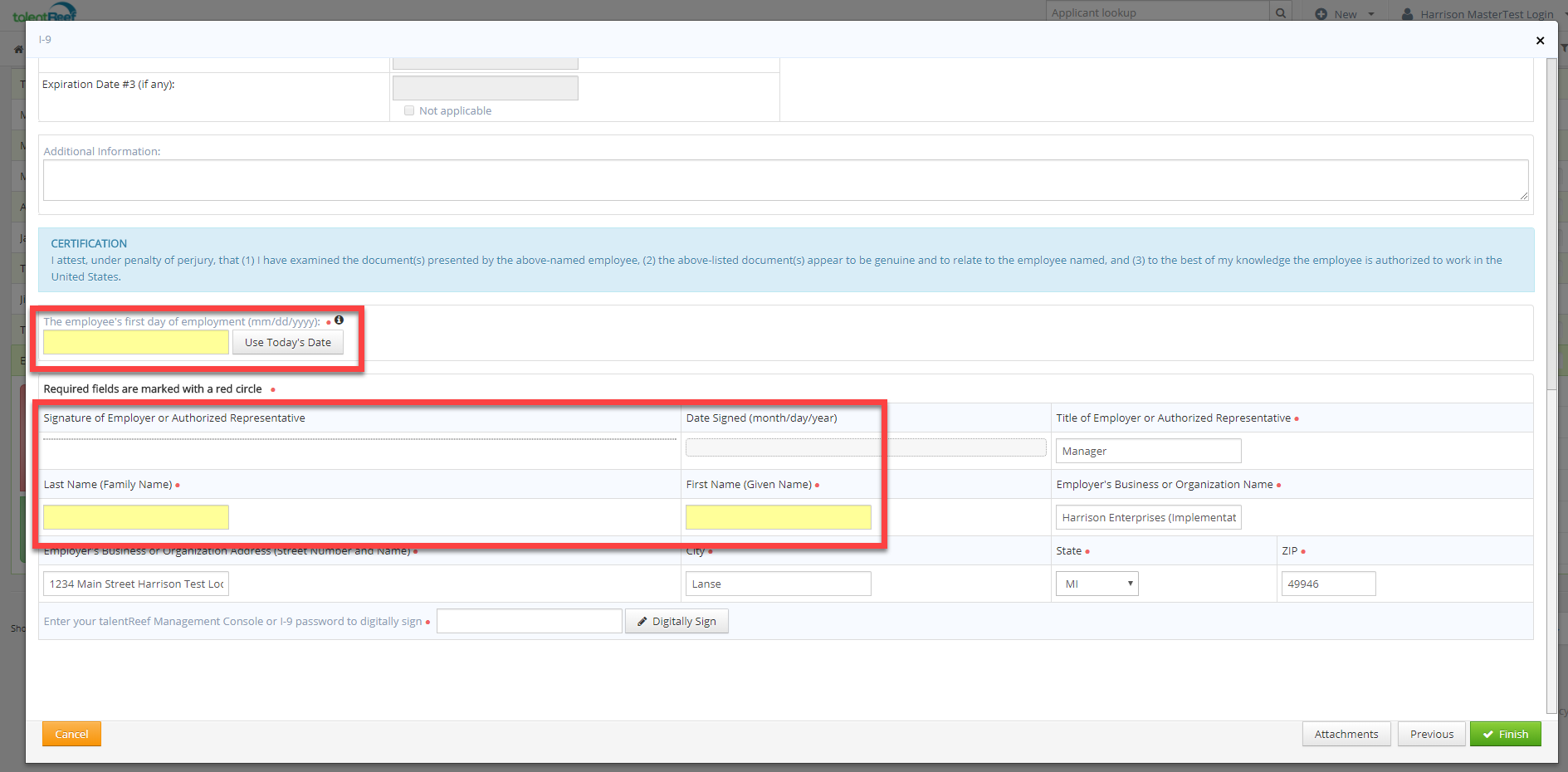 Completing the I-9 Form