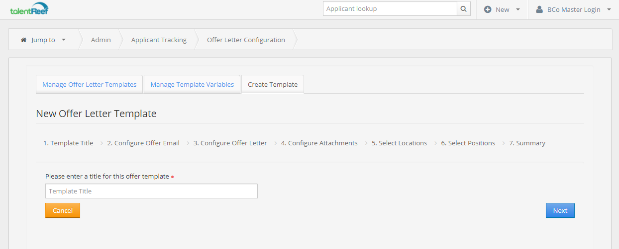 Creating and Editing Offer Letters