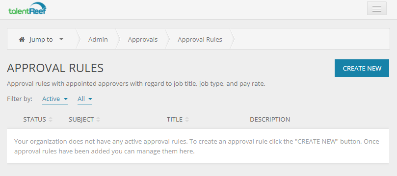 Creating Approval Rules