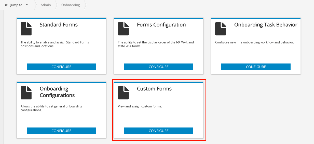 Creating Custom Onboarding Forms