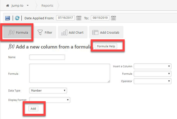 Customizing Your Reports