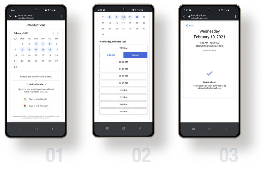 Enhanced Interview Scheduling