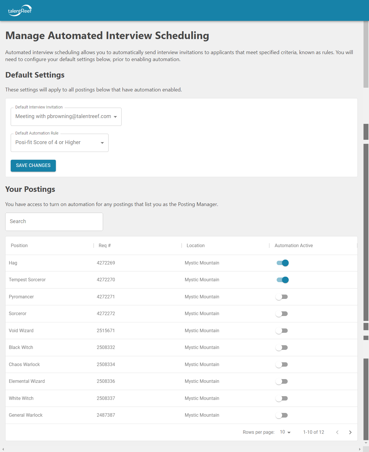 Enhanced Interview Scheduling