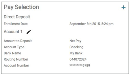 Pay Selection - Employee Portal Self Service