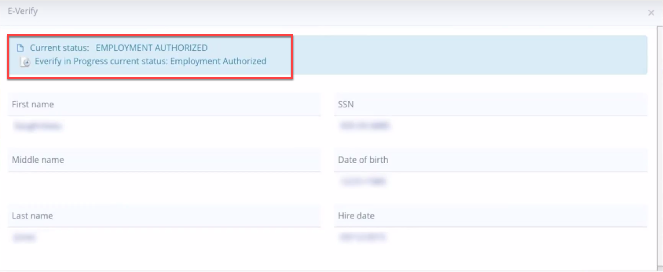 Submitting an E-Verify Case
