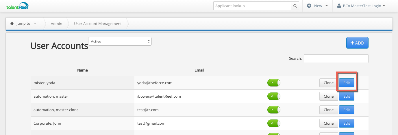 User Account Management