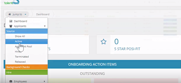 Viewing New Applicants
