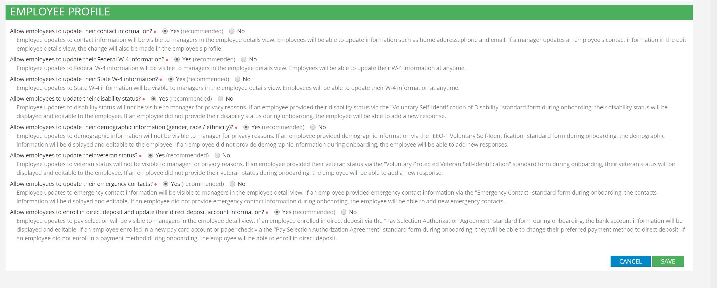 Configuring the Employee Portal (Employee Self-Service)