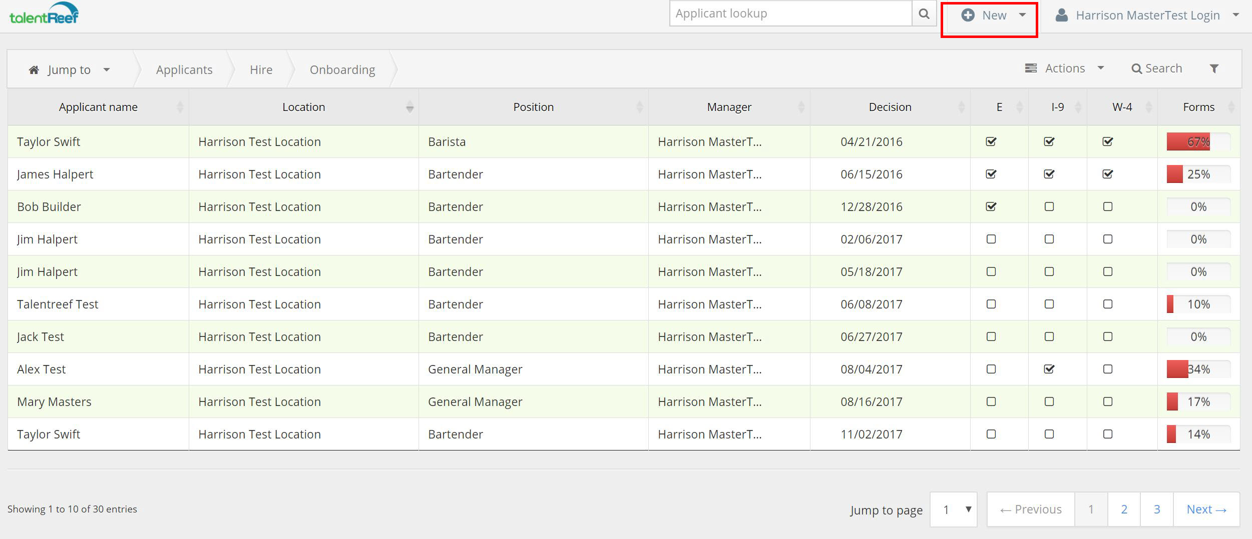 Manually Adding an Employee