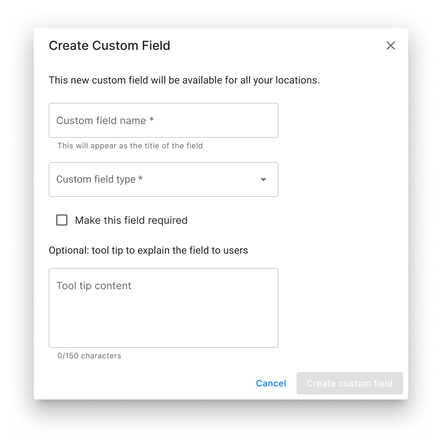 Custom Location Fields