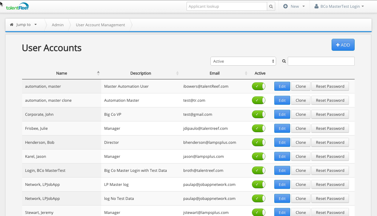 xUser Account Management