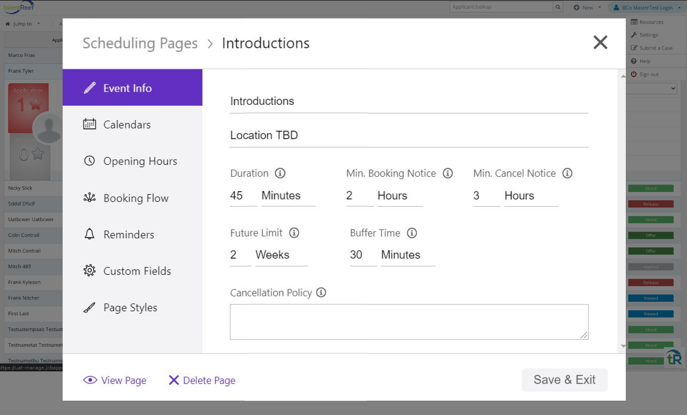 Enhanced Interview Scheduling