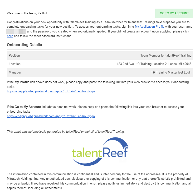 Resending Onboarding Email