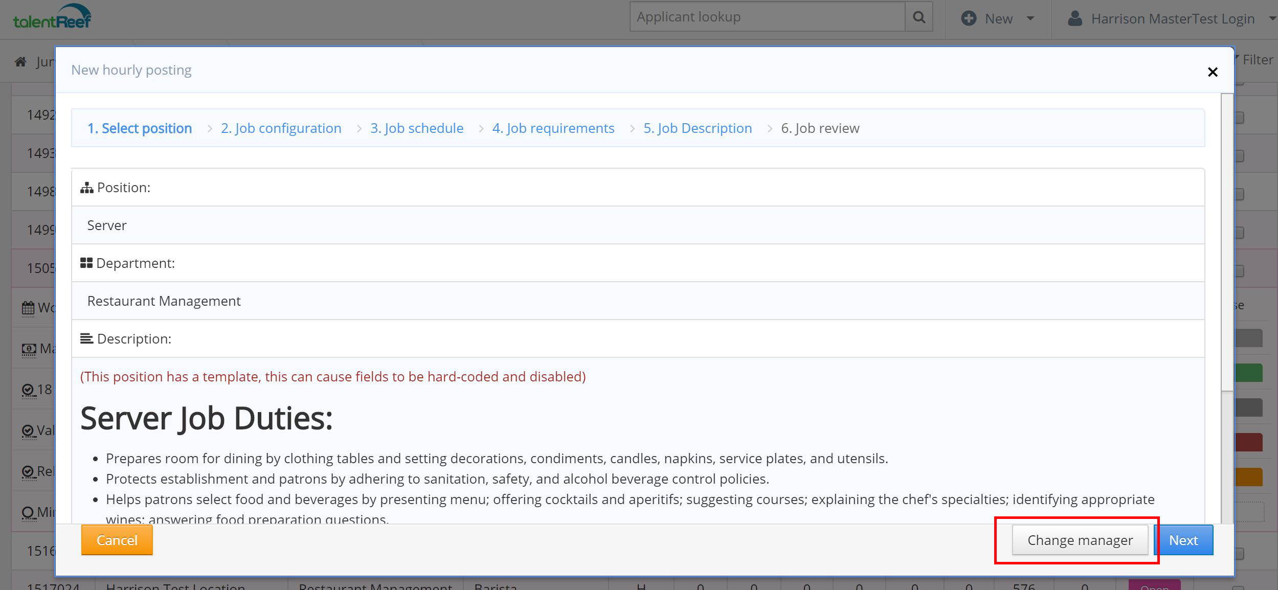 Editing an Existing Job Posting