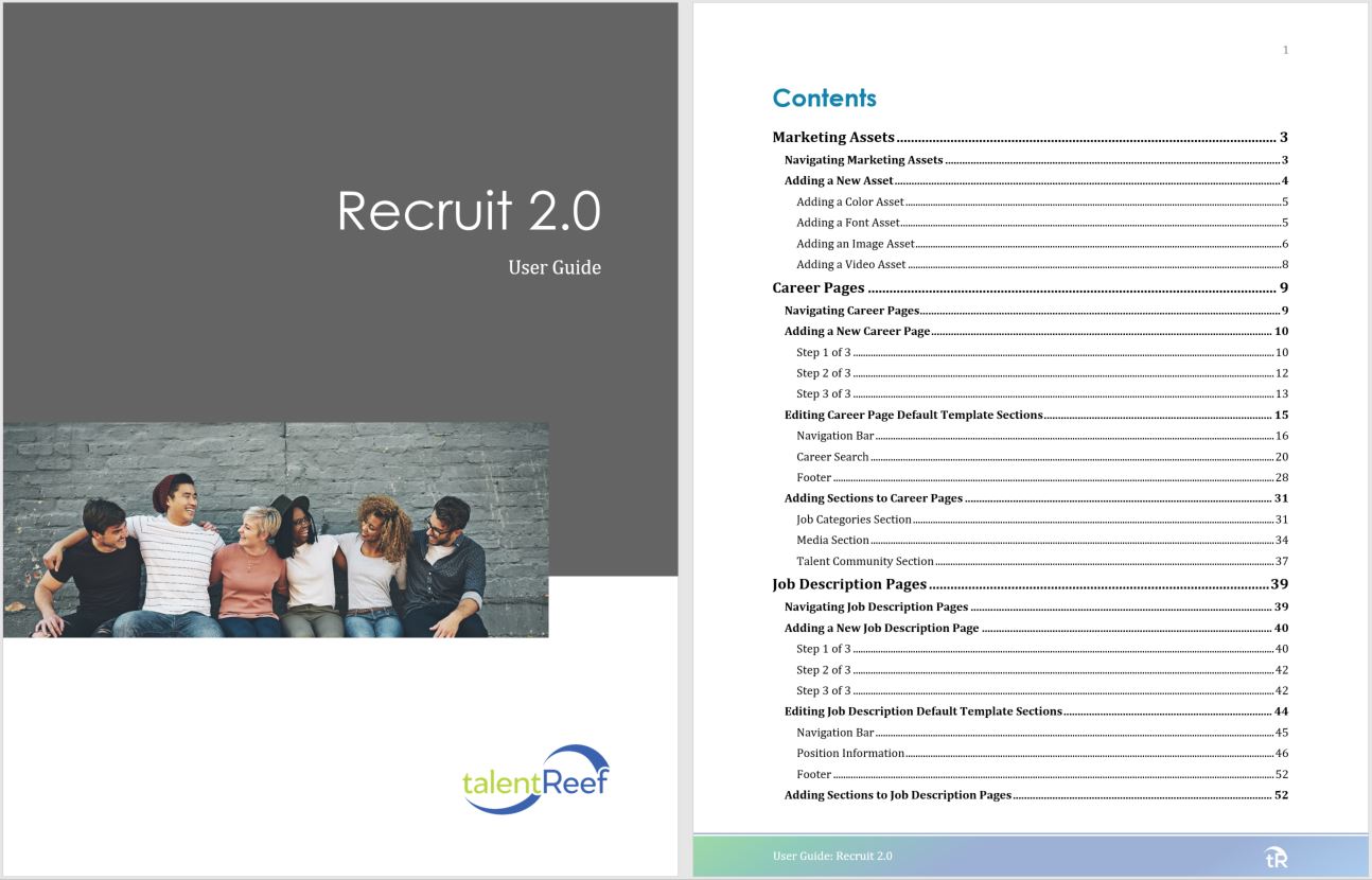 Managing Your TalentReef Account