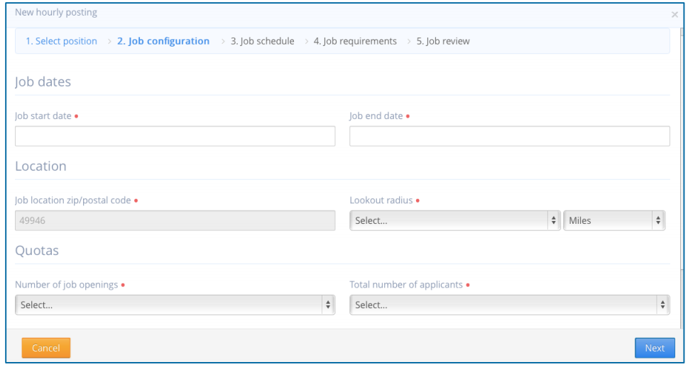 Creating a Job Posting
