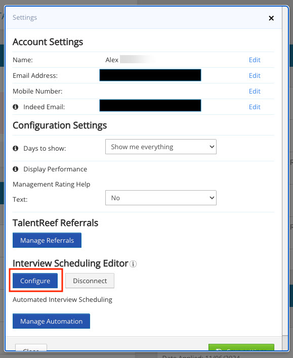 Enhanced Interview Scheduling