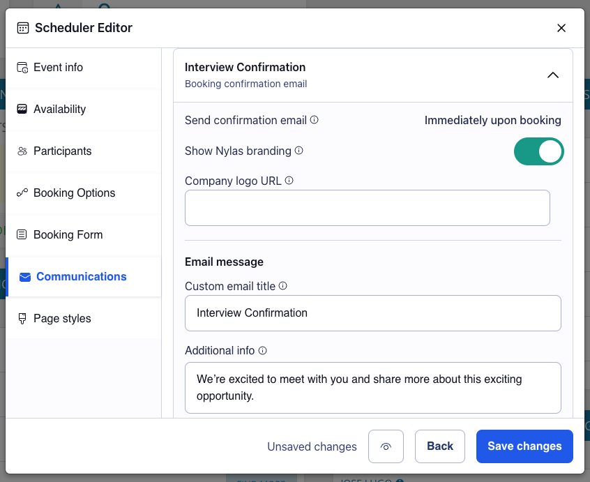 Enhanced Interview Scheduling