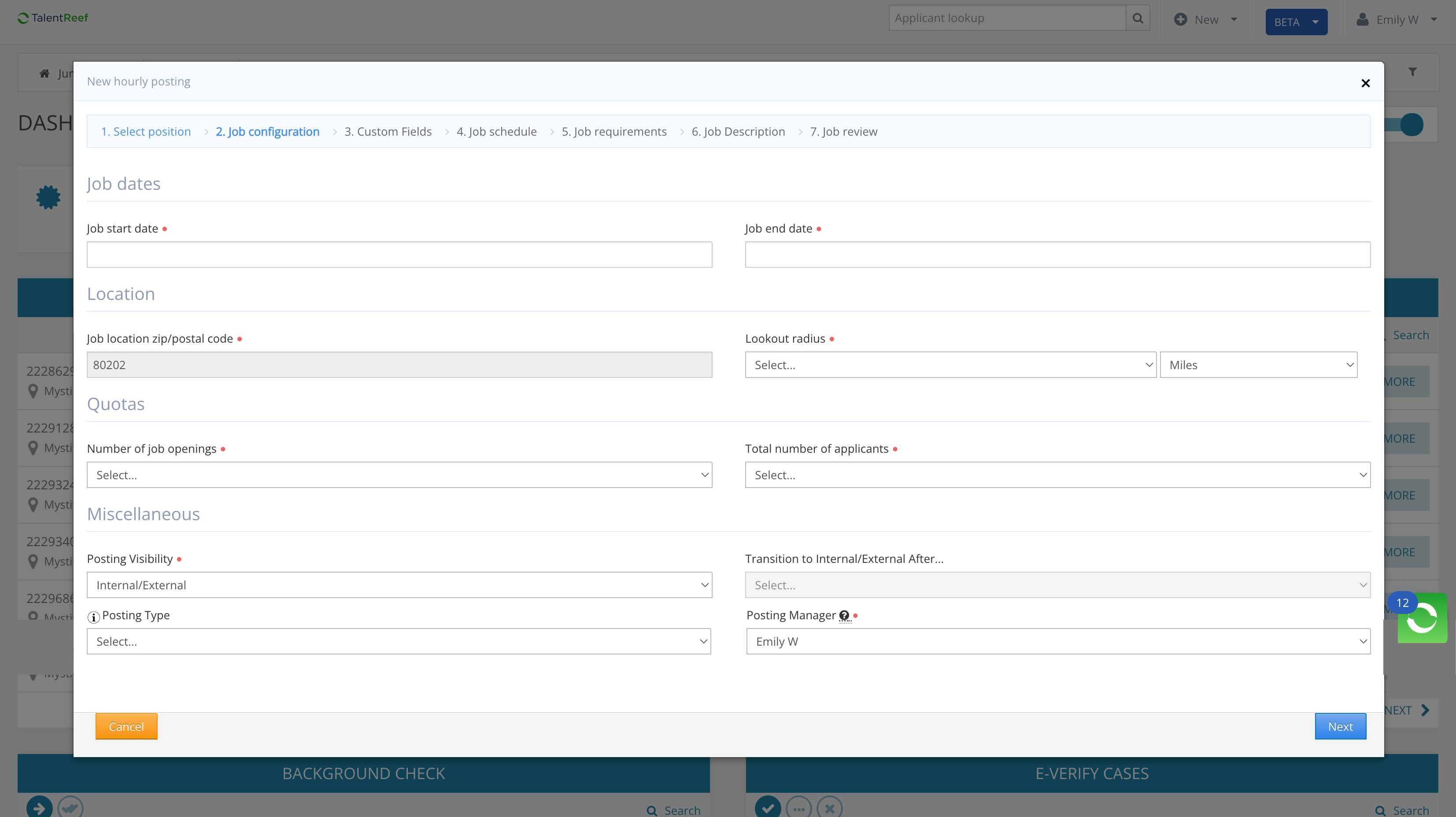 Assigning a Posting Manager
