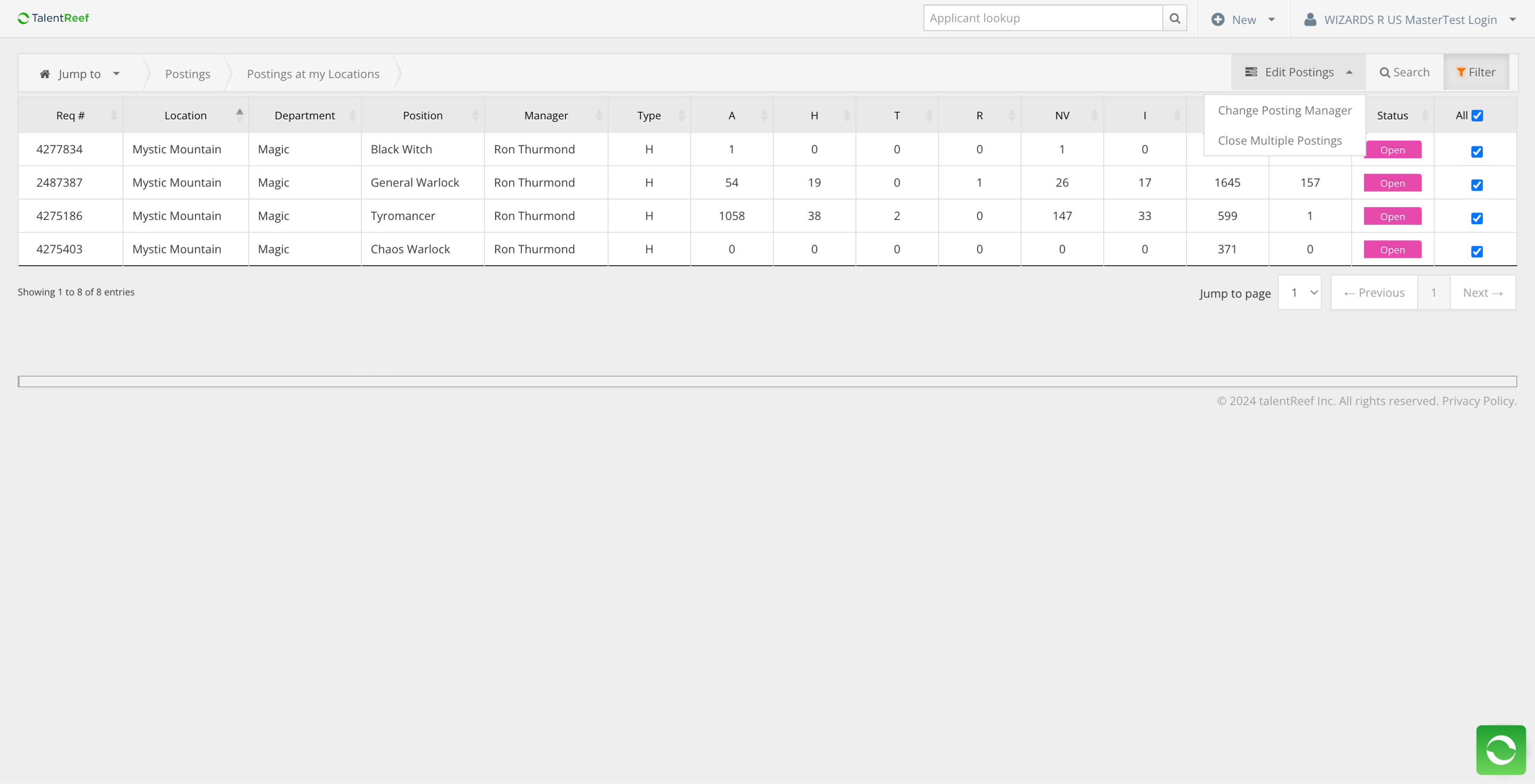 Editing an Existing Job Posting