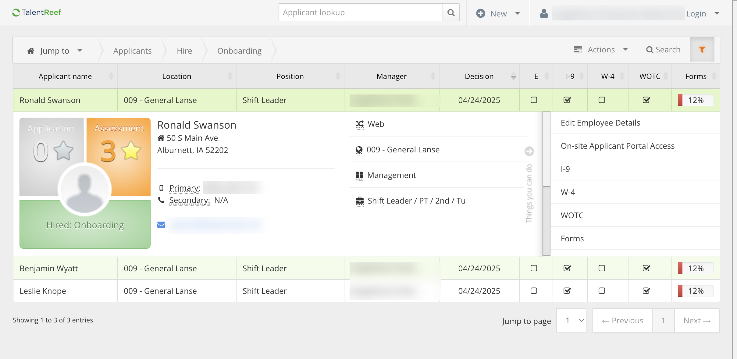 Tracker I-9 Integration